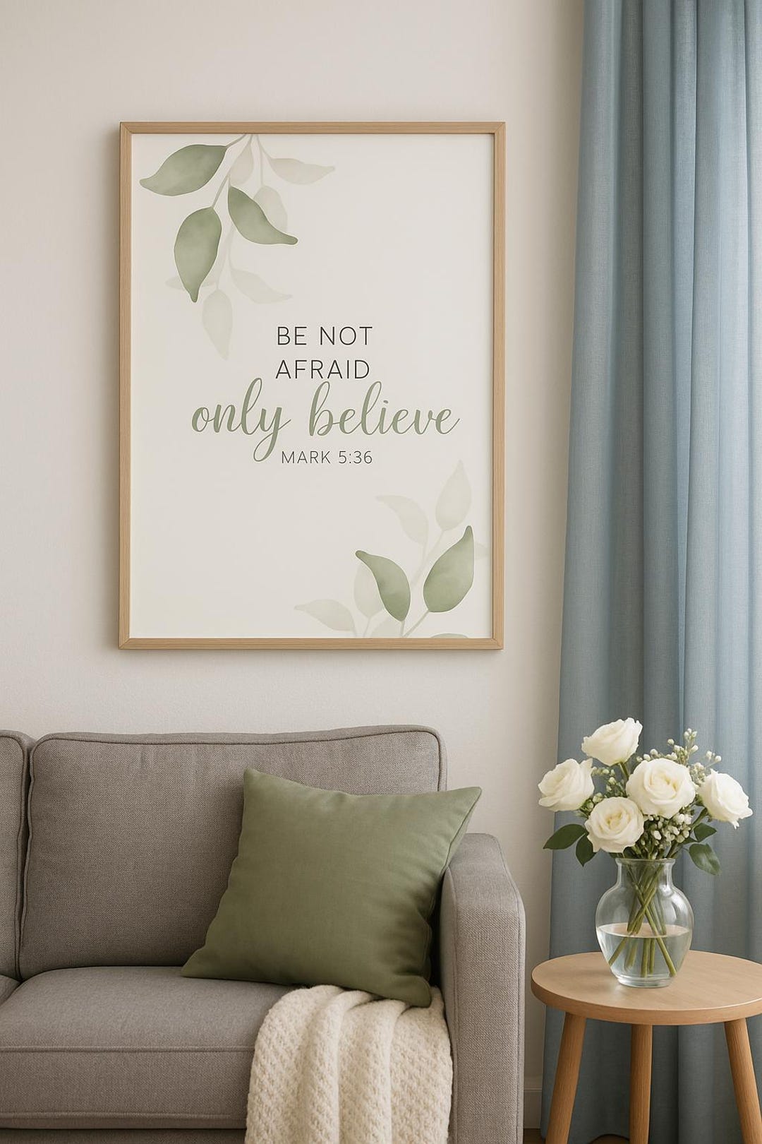 Don't Be Afraid - Just Believe | Bible Verses Wall Art | Christian ...