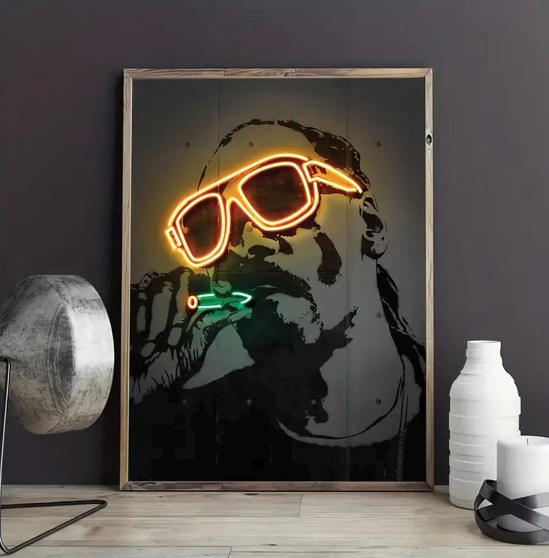 Neon Snoop Dogg Poster - Etsy