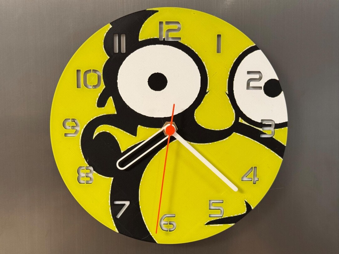 Wall Clock Homer the Simpsons Hueforge - Etsy