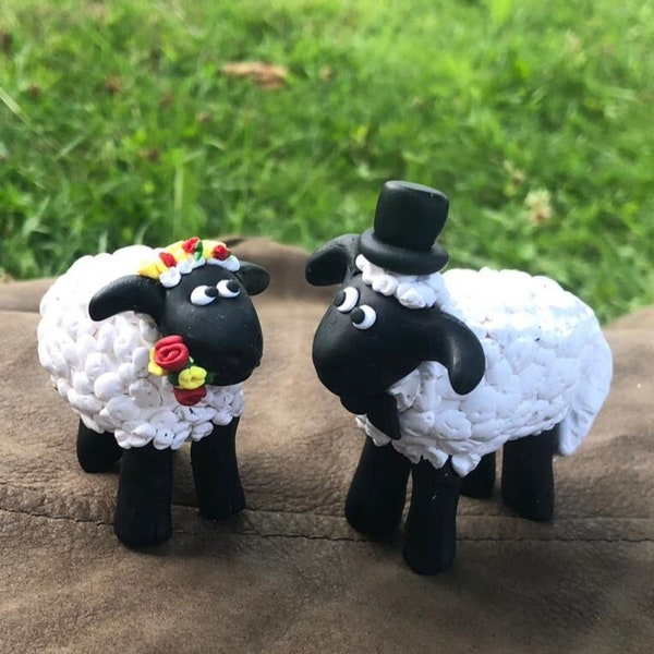 Sheep Cake Topper - Etsy