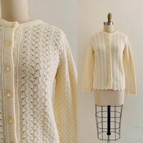 vintage 1960s knit cardigan - Gem
