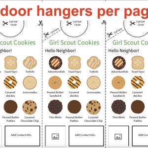 Girl Scout Cookie Door Hanger for ABC Bakers Made in Dec 2024 - Etsy México