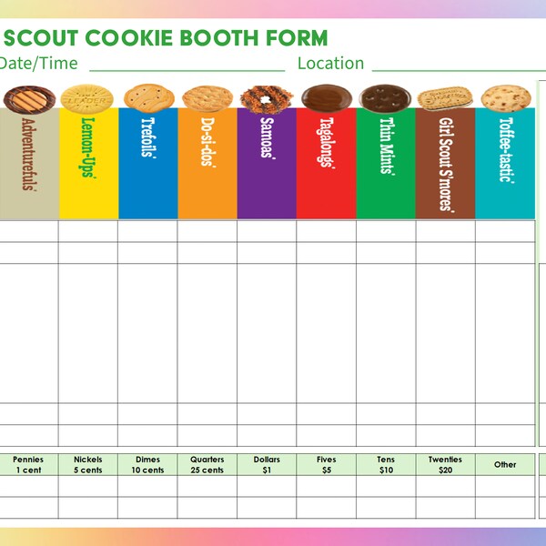 Girl Scout Cookie Booth - Etsy