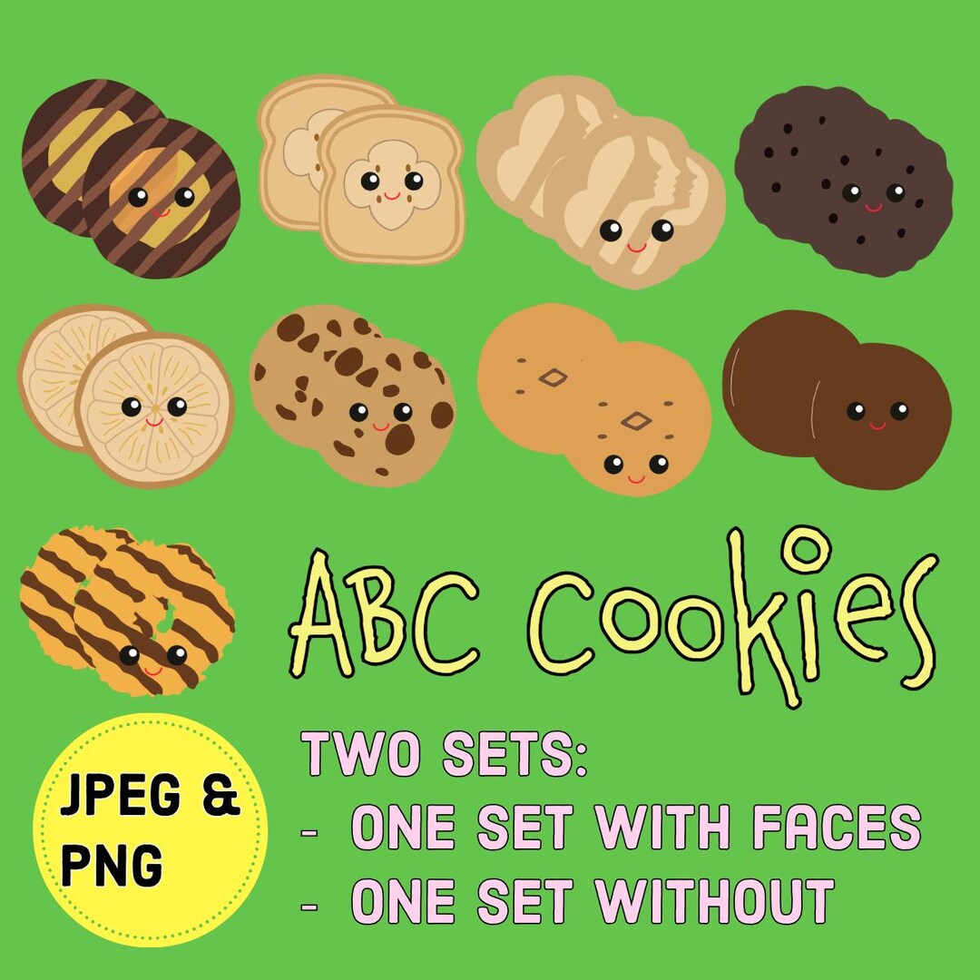 Girl Scout ABC Baker Cookie Clipart in JPEG and PNG - Etsy