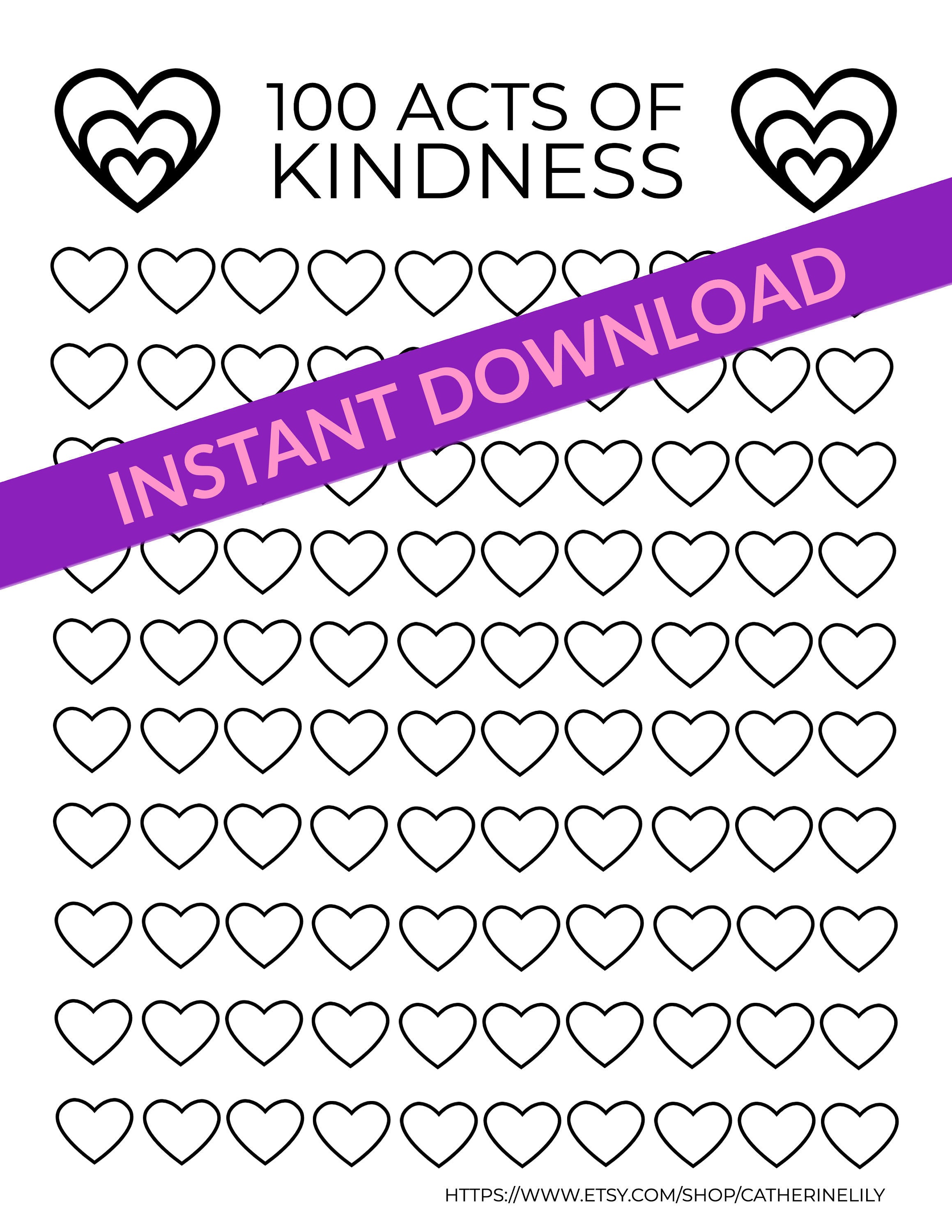 100 Acts of Kindness - Etsy
