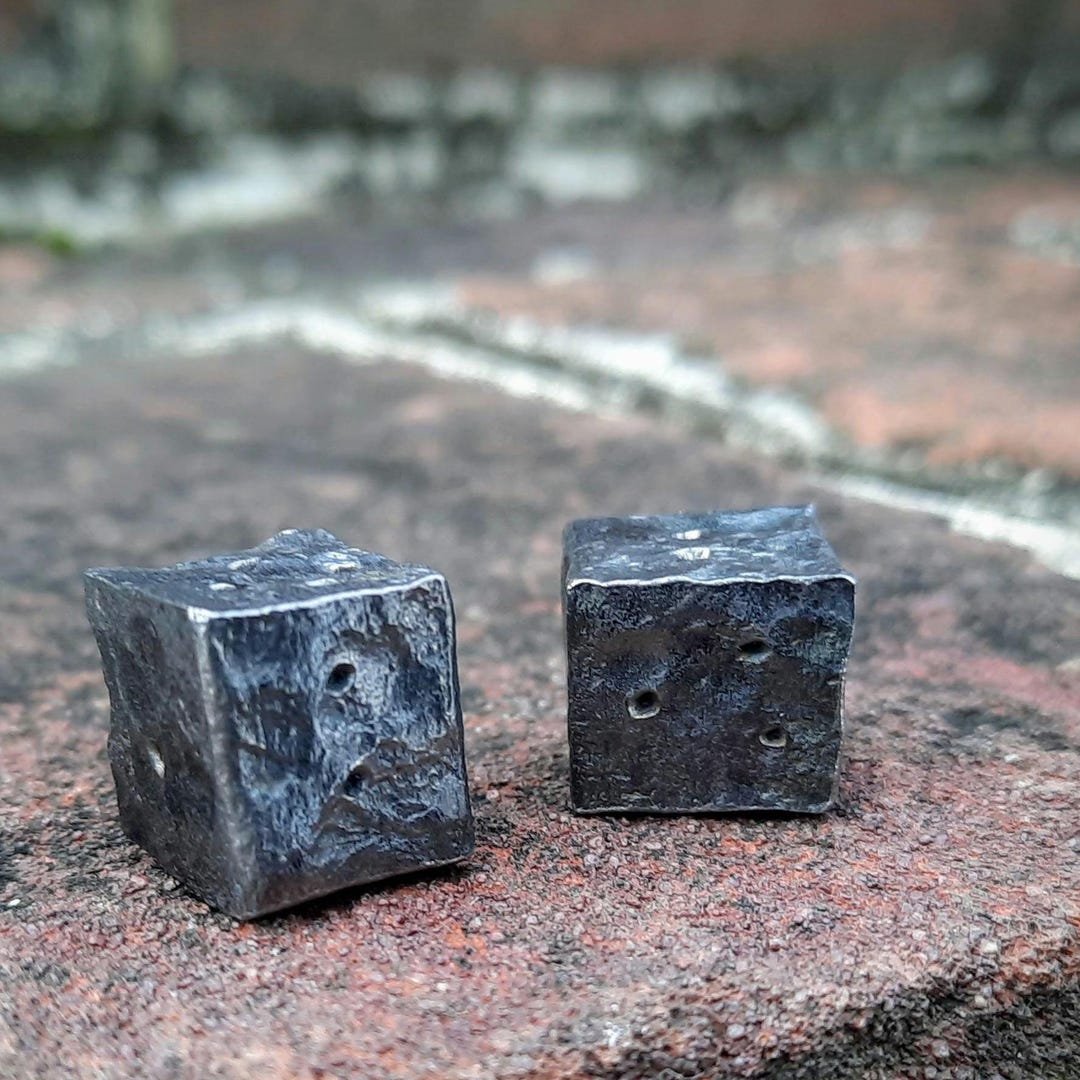 Hand Forged Dice Set - Etsy