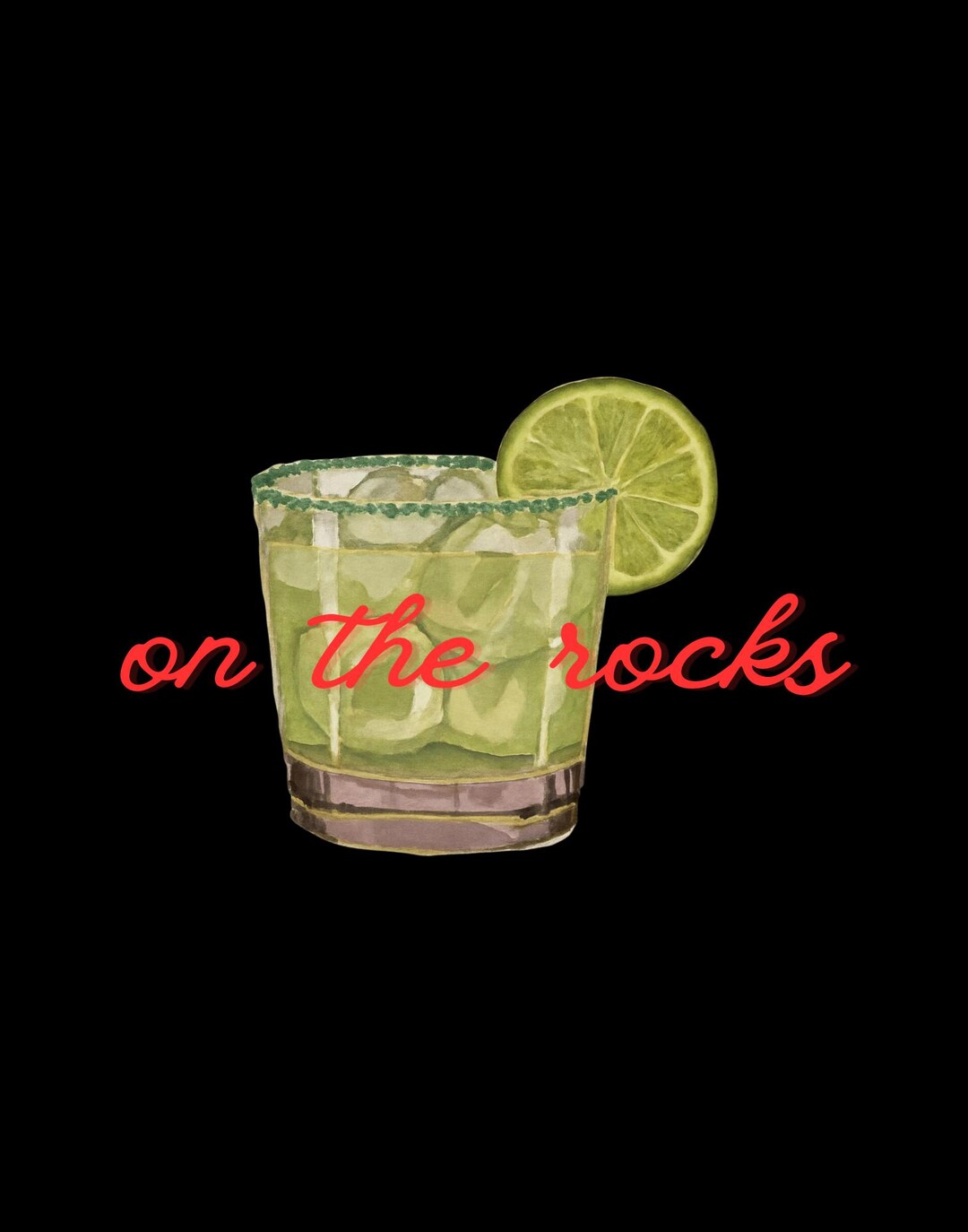 On the Rocks Marg Png Digital File - Etsy