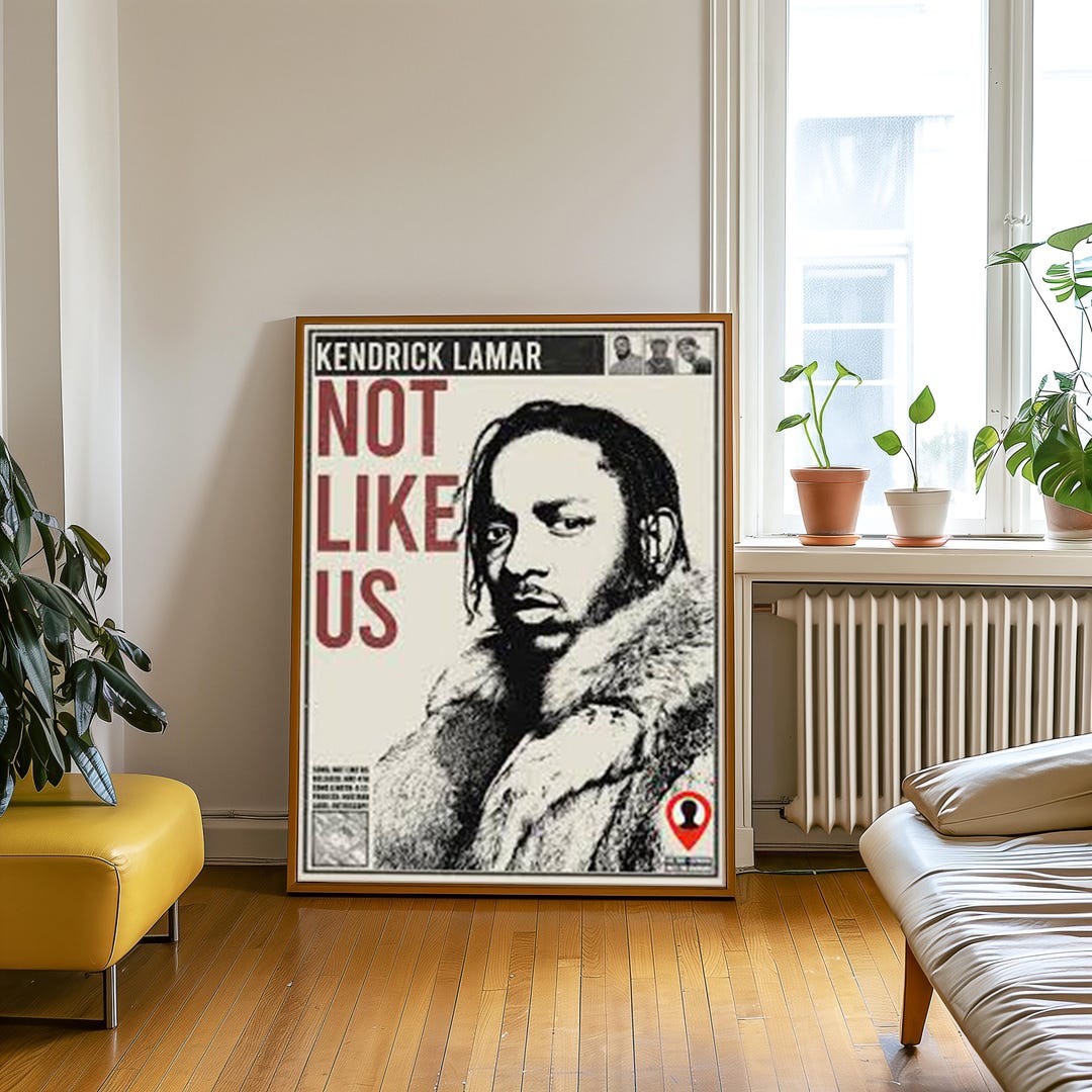 Kendrick Lamar Not Like Us Premium Poster Print, Free Shipping, High ...