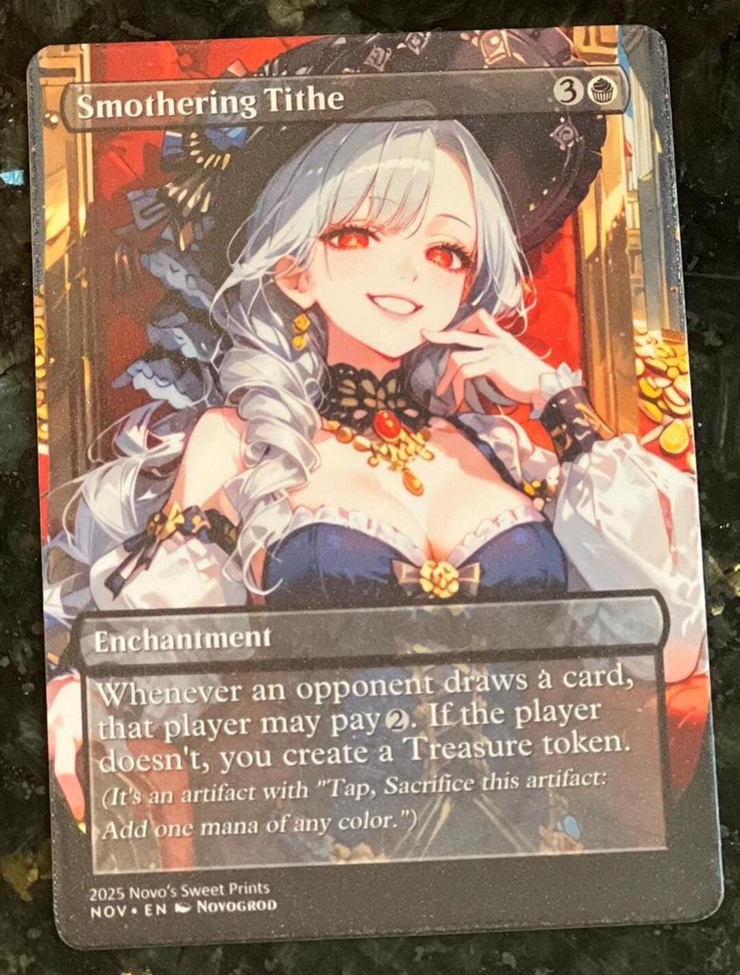 Smothering Tithe MTG Proxy Waifu Art EDH Commander Staple - Etsy