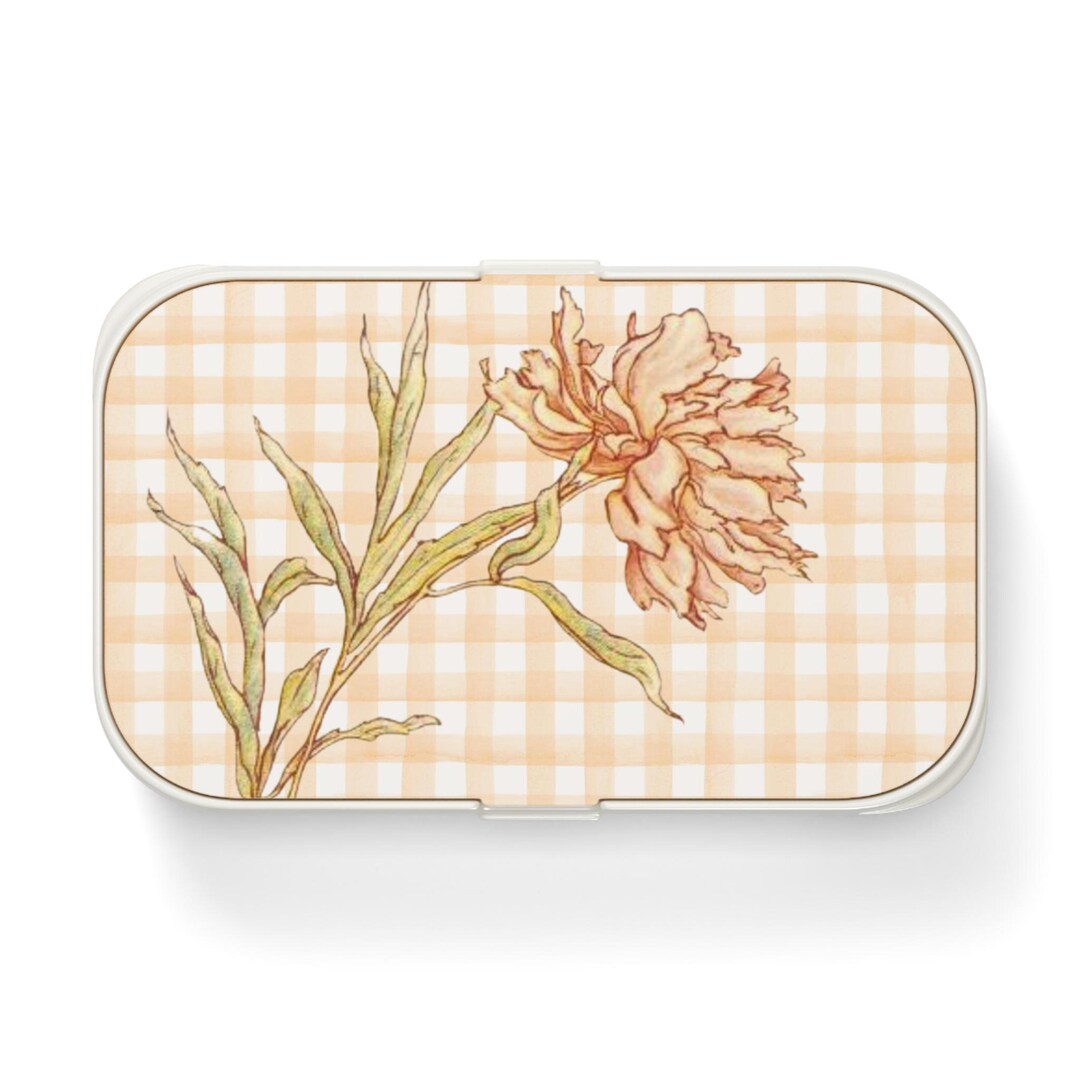 Floral Bento Lunch Box, Stylish Meal Prep Container, Eco-friendly Snack ...