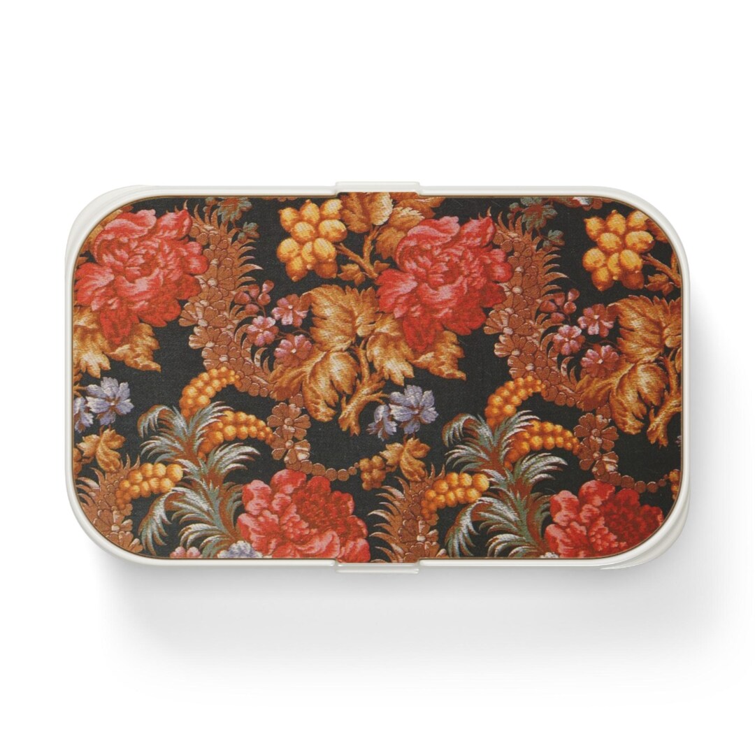Floral Bento Lunch Box, Japanese Style, Eco-friendly Meal Prep - Etsy