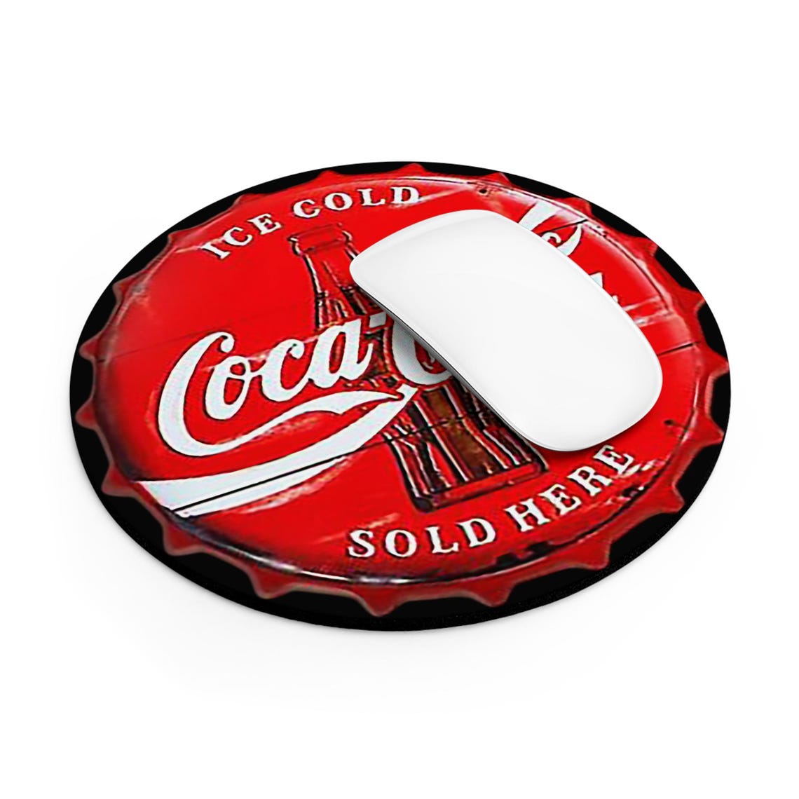 Vintage Coca-cola Mouse Pad, Retro Office Decor, Gift for Soda Lovers ...