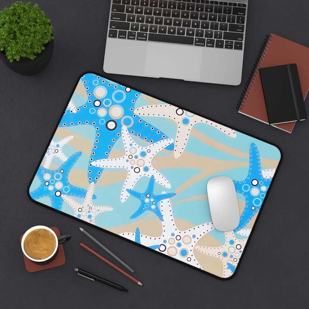 Beach Themed Desk Mat, Coastal Home Office Decor, Work From Home Gift ...