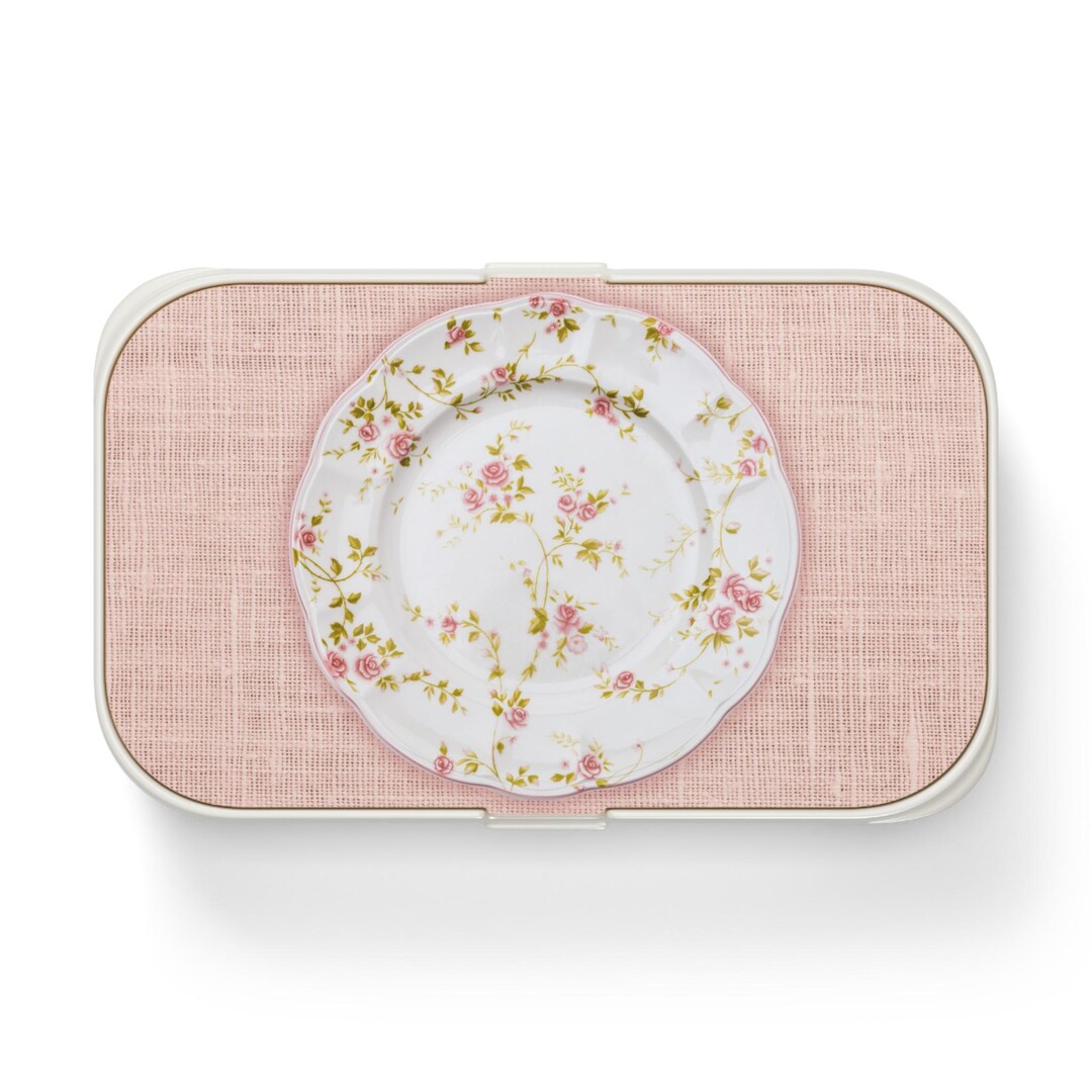 Pink Floral Vintage Inspired Bento Lunch Box, Eco-friendly Meal ...