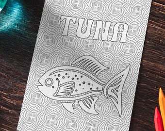 tuna coloring book