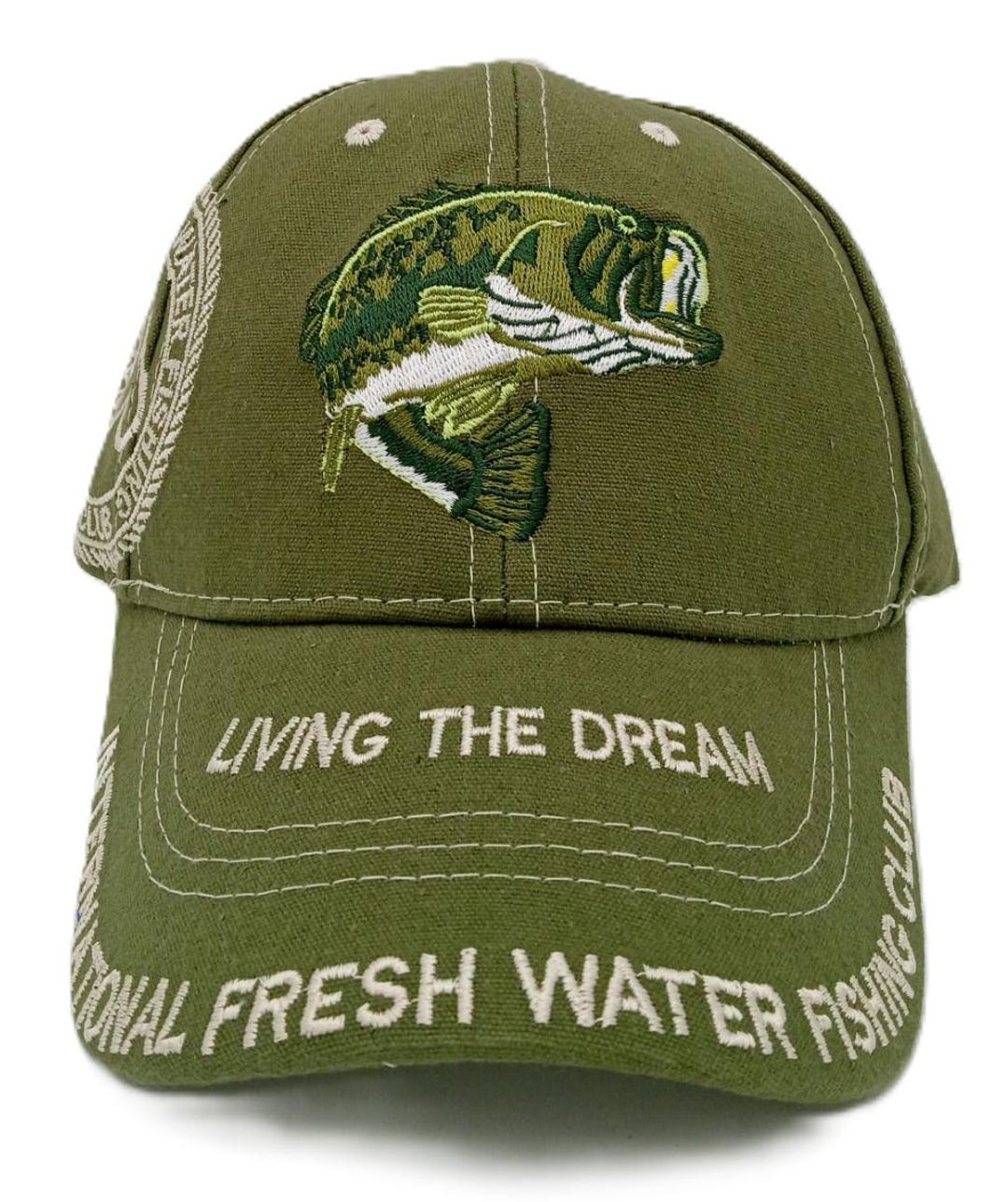 Bass Baseball Fishing Hat, Fishing Cap - Etsy