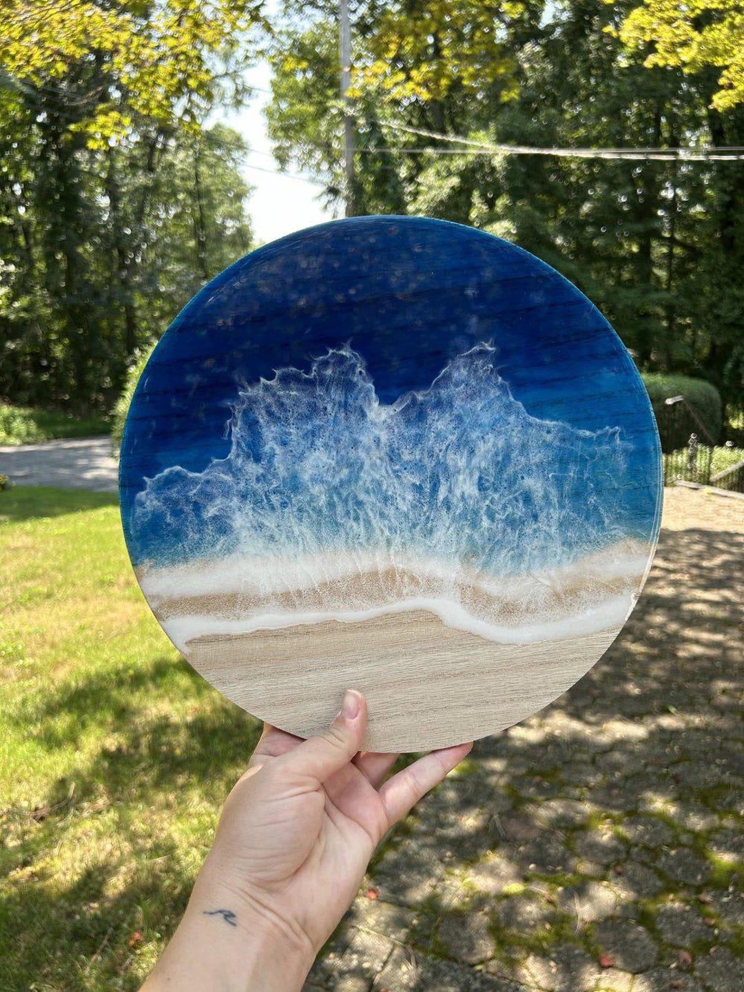 Ocean/ Beach Home Decor - Wall/ Shelf Decor - Beach Wave Decor ...