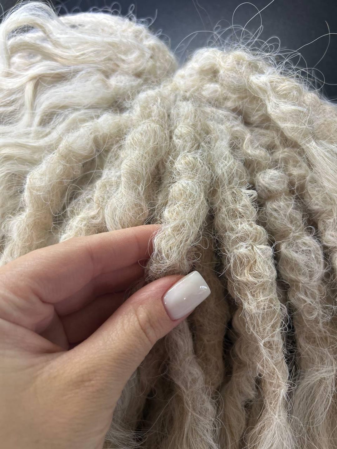 Ash Blonde Dolly Volume Curly Dreadlocks, Synthetic Push-up DE or SE ...