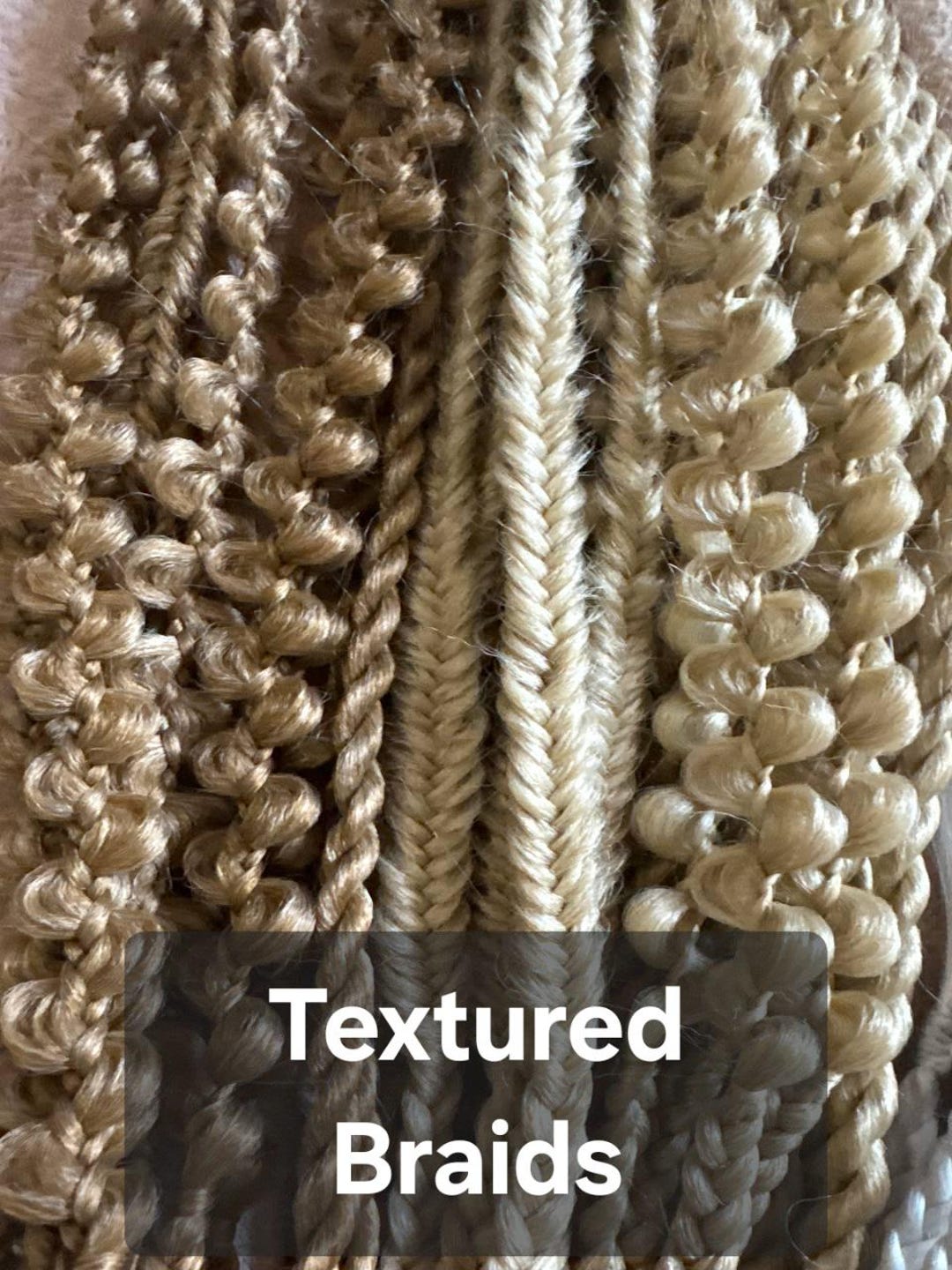 Textured Synthetic Braids, Handmade DE or SE Dreadlock Hairs Extension ...