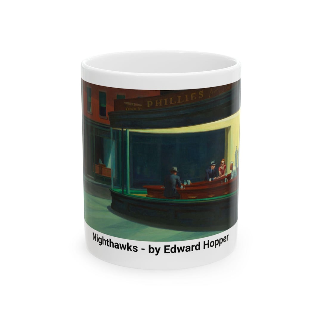 Nighthawks Ceramic Mug - Edward Hopper Art, Coffee Cup, Art Lover Gift ...