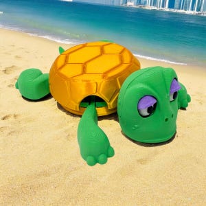 Turtle Coaster 3D Printed | Adorable Cup Holder With Moving Head & Feet ...