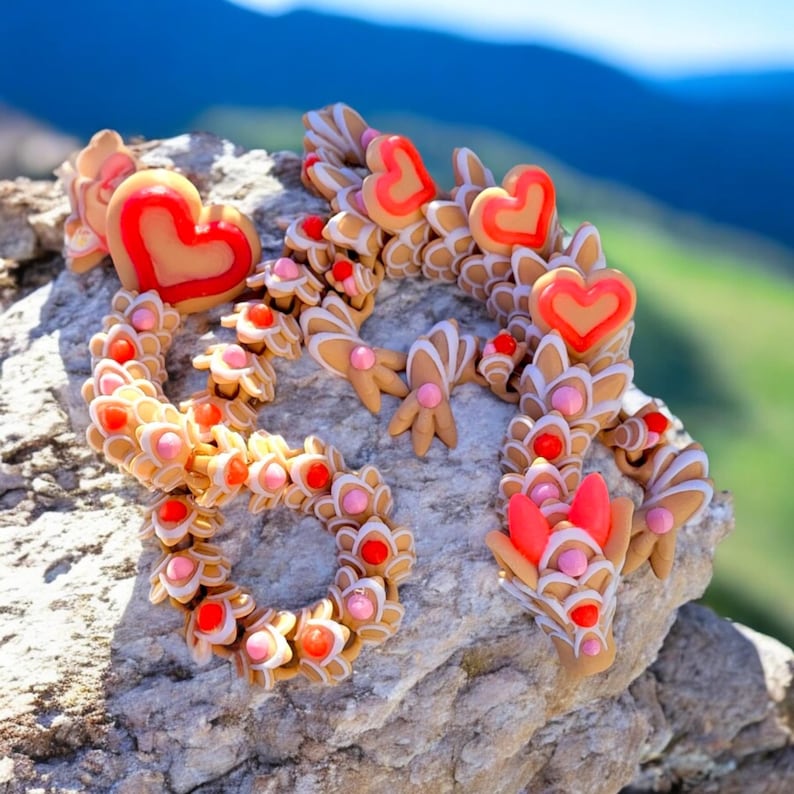Candy Corn Dragon – 3D Printed Articulated Fidget Toy Adorable ...