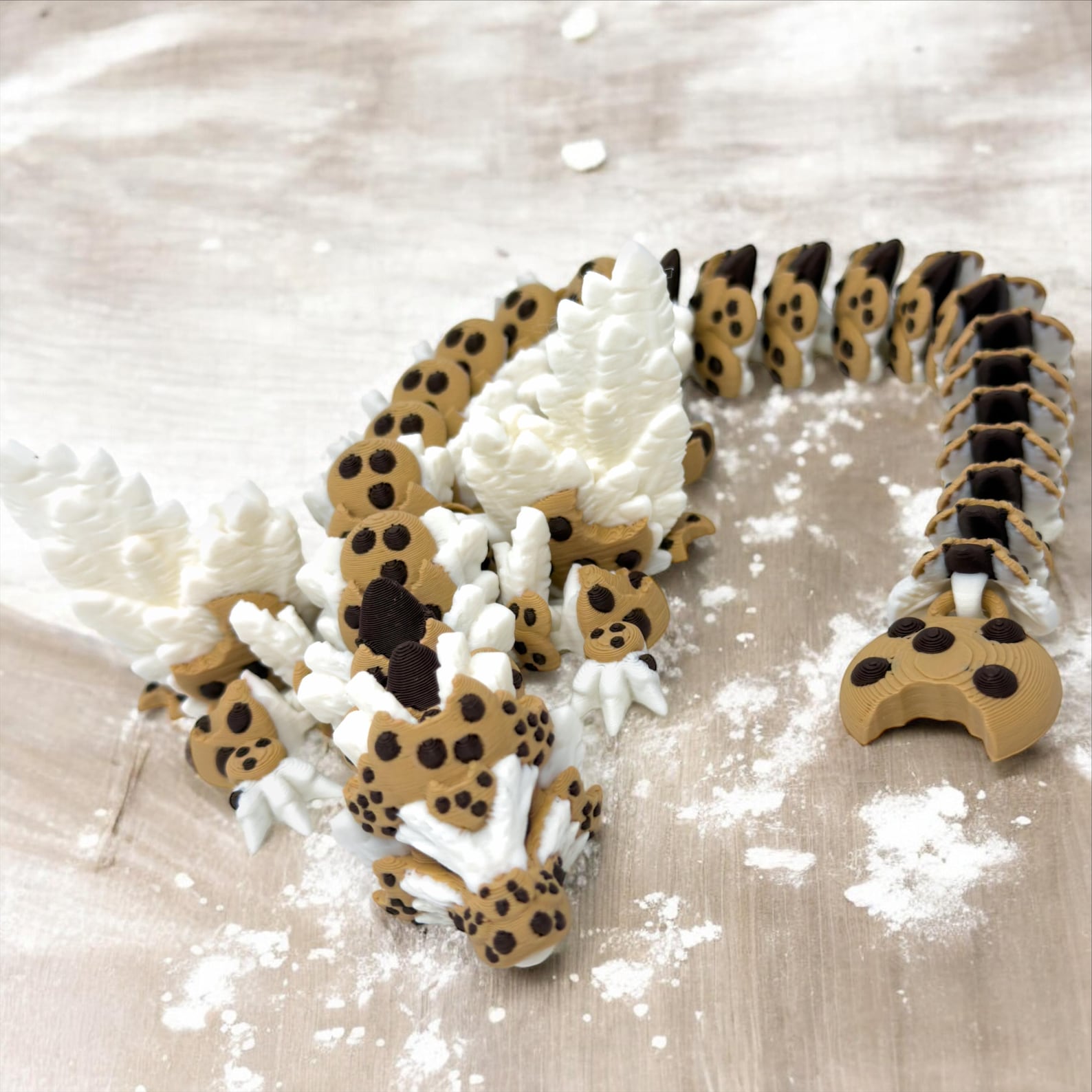 Candy Corn Dragon – 3D Printed Articulated Fidget Toy Adorable ...