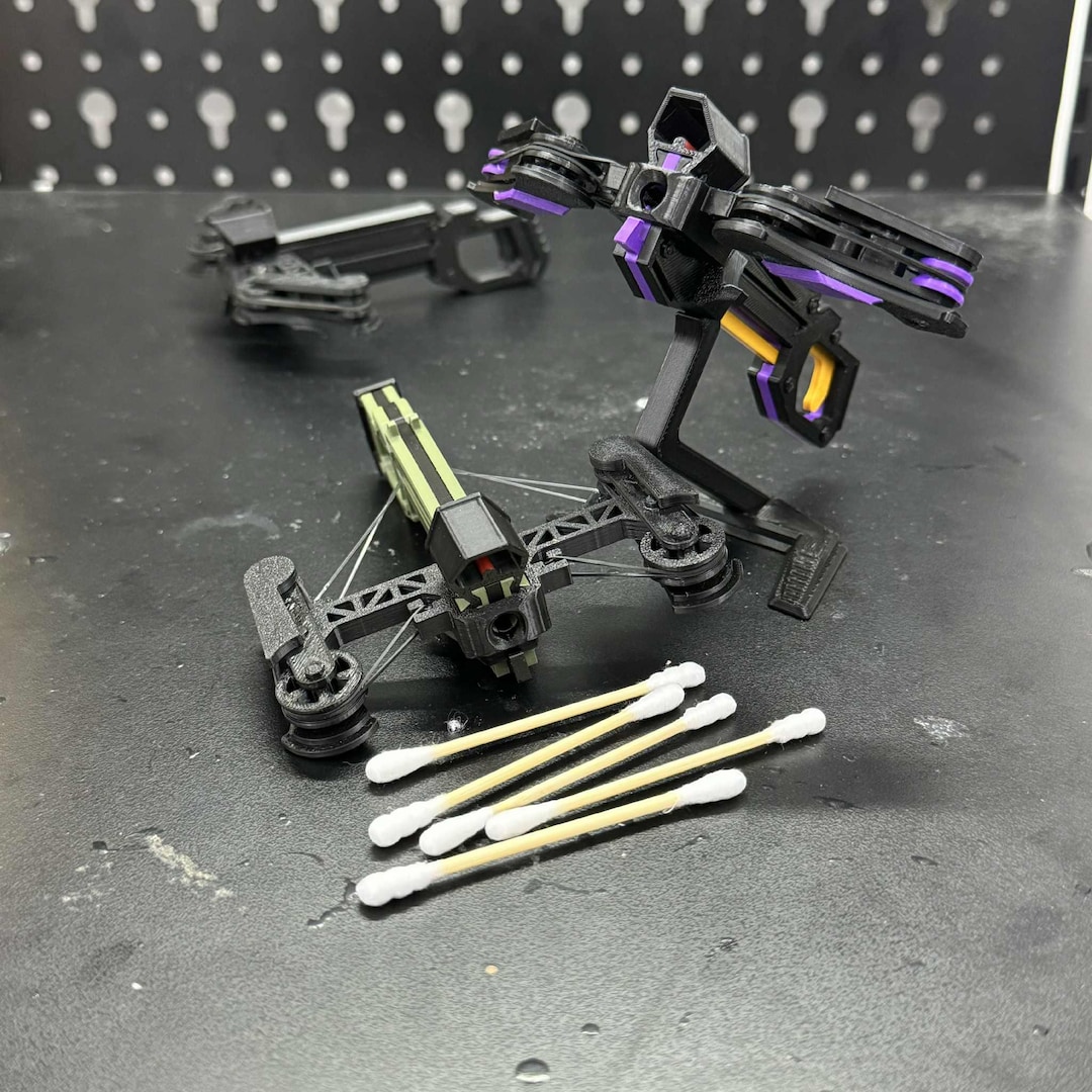 3D Printed Mini Crossbow Toy | Q-tip Shooter | Fun Desktop Launcher Toy ...