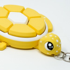 Fruit Turtle Fidget Keychain With Clicker – 3D Printed Fidget Toy for ...
