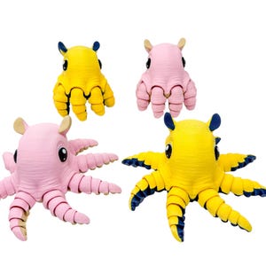 Flexi Flapjack Octopus 3D Printed Articulated Fidget Toy | Adorable ...
