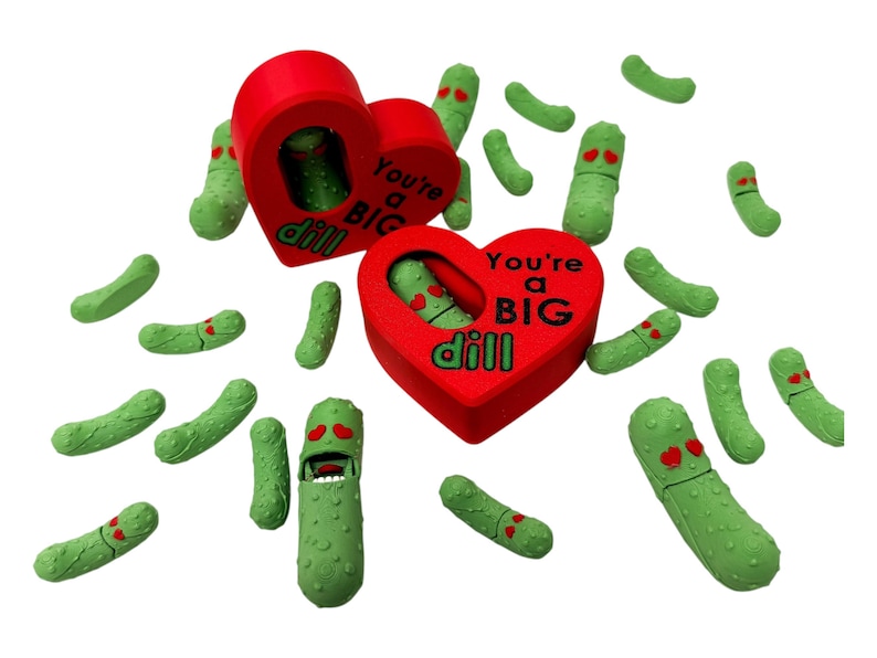 Tickles the Pickle 3D Printed Fidget Toy – A Fun & Quirky Way to Show ...