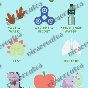 Calm Corner Poster Set: Dinosaurs! - Etsy