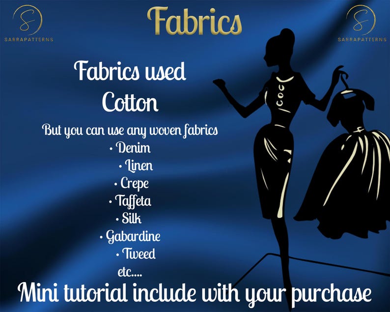 PDF Digital Sewing Pattern for Astou Dress | A-line Dress Pattern ...