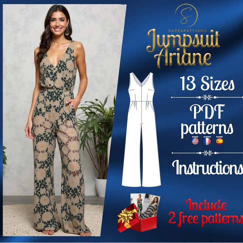 Jumpsuit Pattern Pdf - Etsy