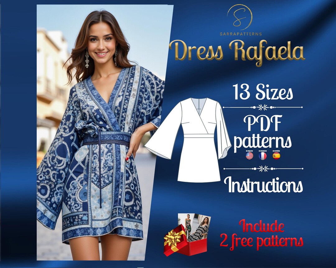 PDF Digital Sewing Pattern for the Rafaela Mini Dress | A-line Dress ...