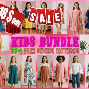 PDF Digital Sewing Pattern for Amari Dress | Kids Dress Pattern ...