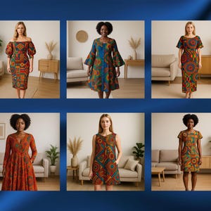 African 24 Patterns Bundle | PDF Digital Sewing Pattern | African Dress ...