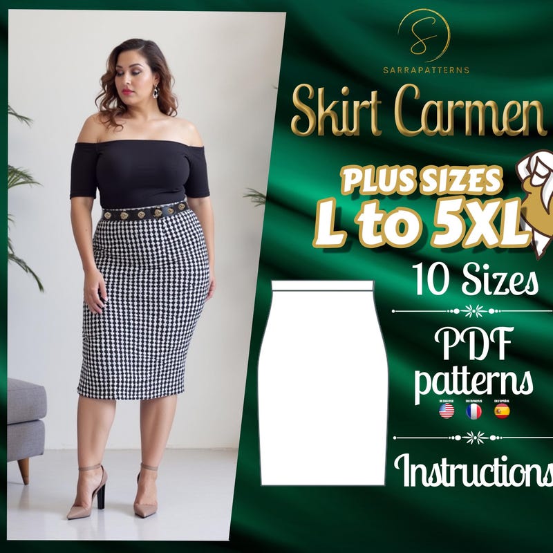 Pencil Skirt Curvy - Etsy