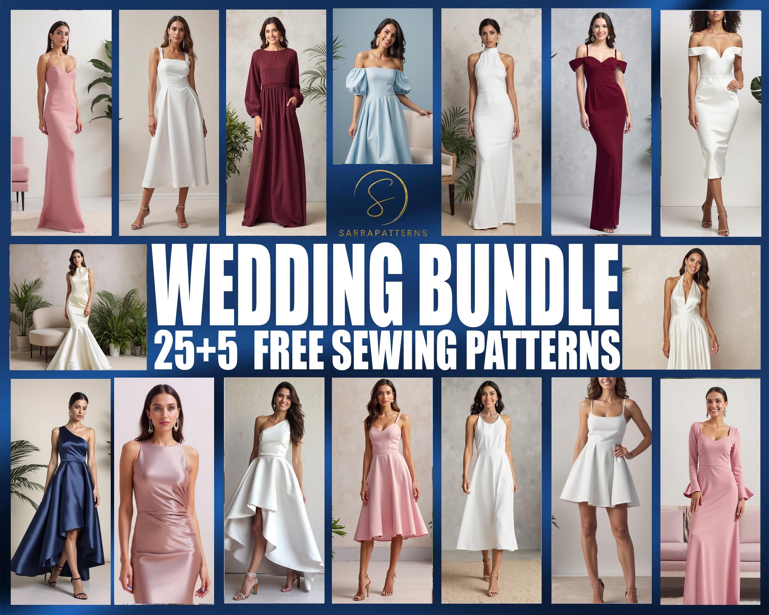 Wedding 30 Patterns Bundle | PDF Digital Sewing Pattern | Dress ...