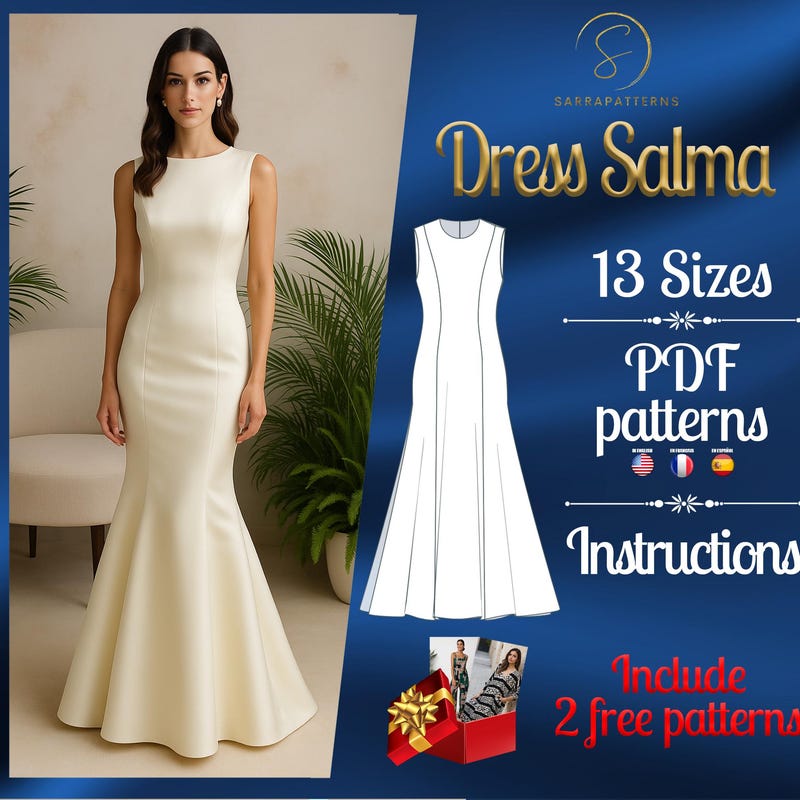 Formal Dress Pattern - Etsy