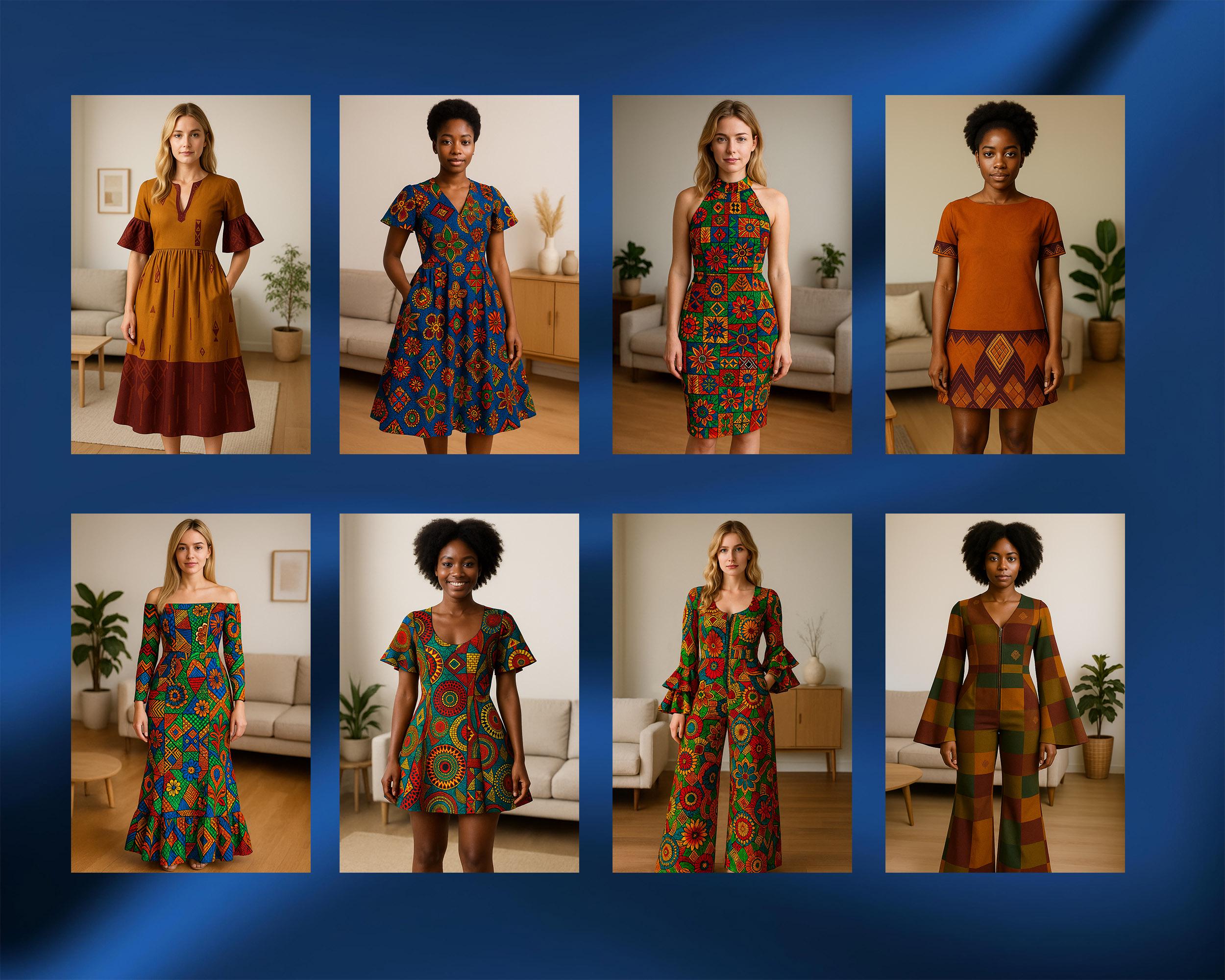 African 24 Patterns Bundle | PDF Digital Sewing Pattern | African Dress ...