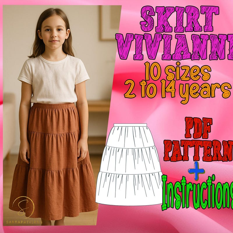 Tiered Skirt Pattern - Etsy