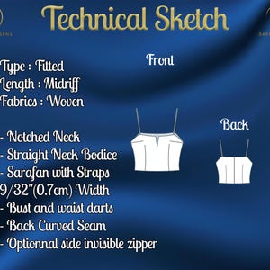 PDF Digital Sewing Pattern for Anaig Top | Crop Top Pattern | Midriff ...