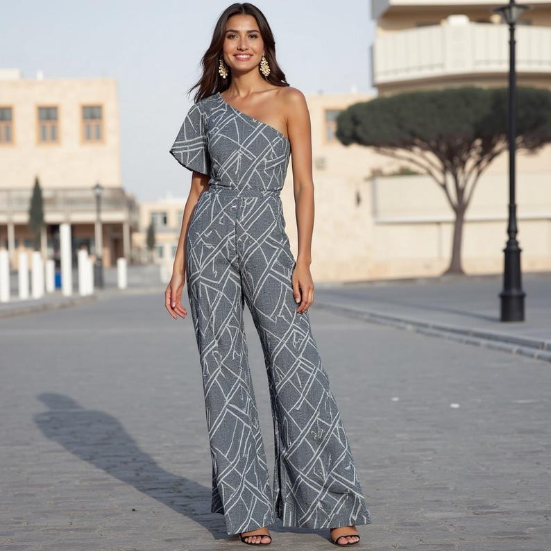 PDF Digital Sewing Pattern for Bettie Jumpsuit | Palazzo Jumpsuit ...