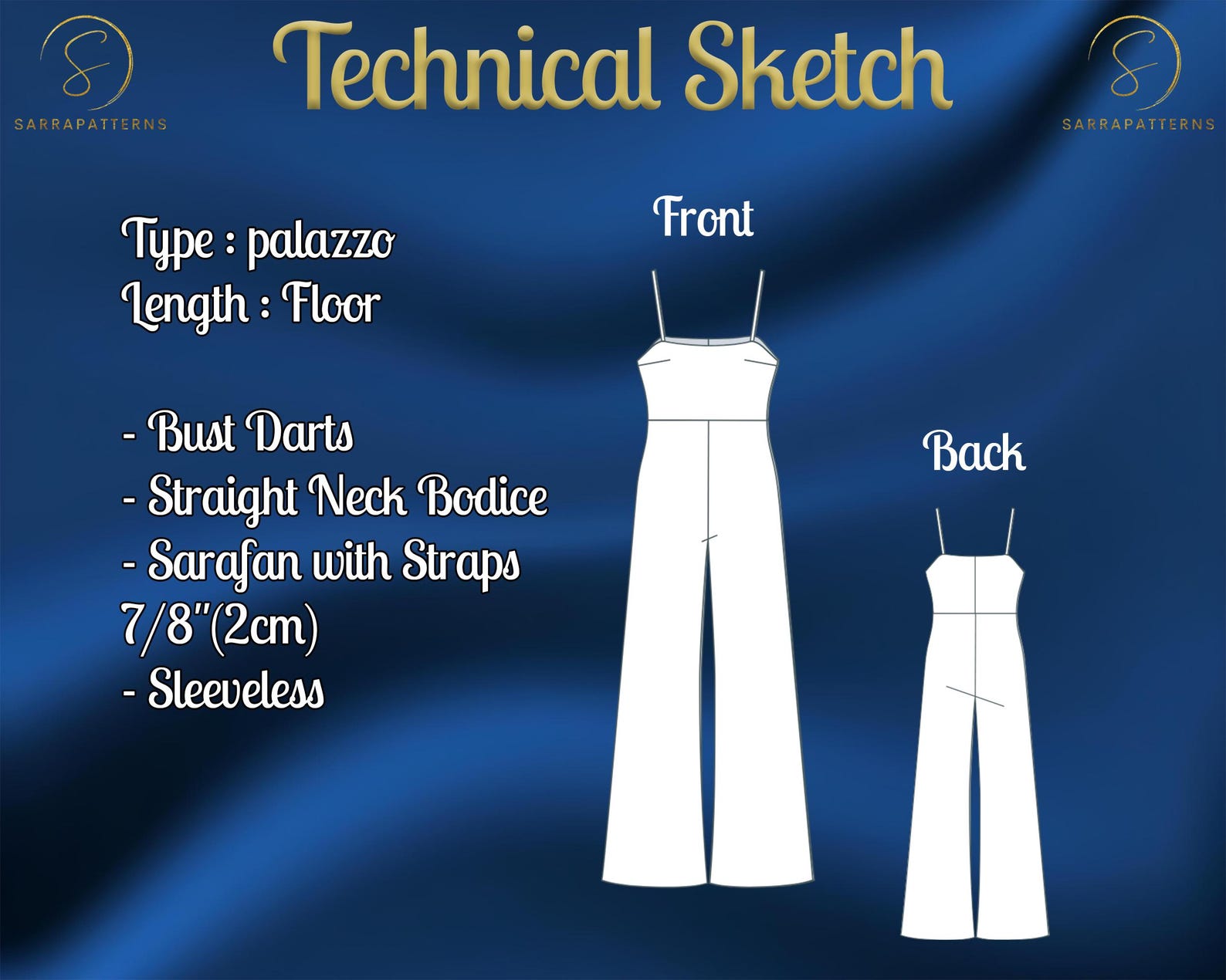 PDF Digital Sewing Pattern for Violaine Jumpsuit | Linen Jumpsuit ...