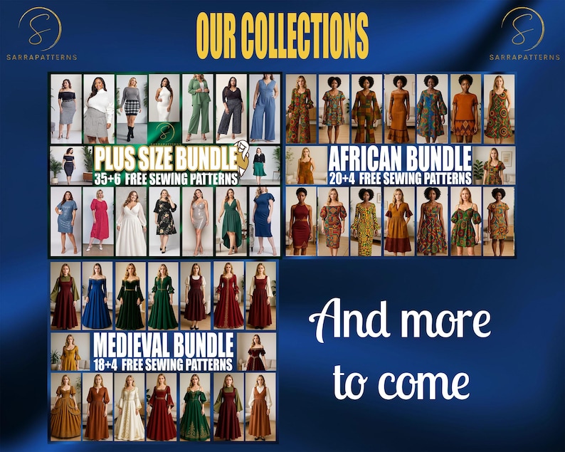 Whole Shop Bundle PDF Sewing Patterns 450+ Patterns and Lifetime Access ...