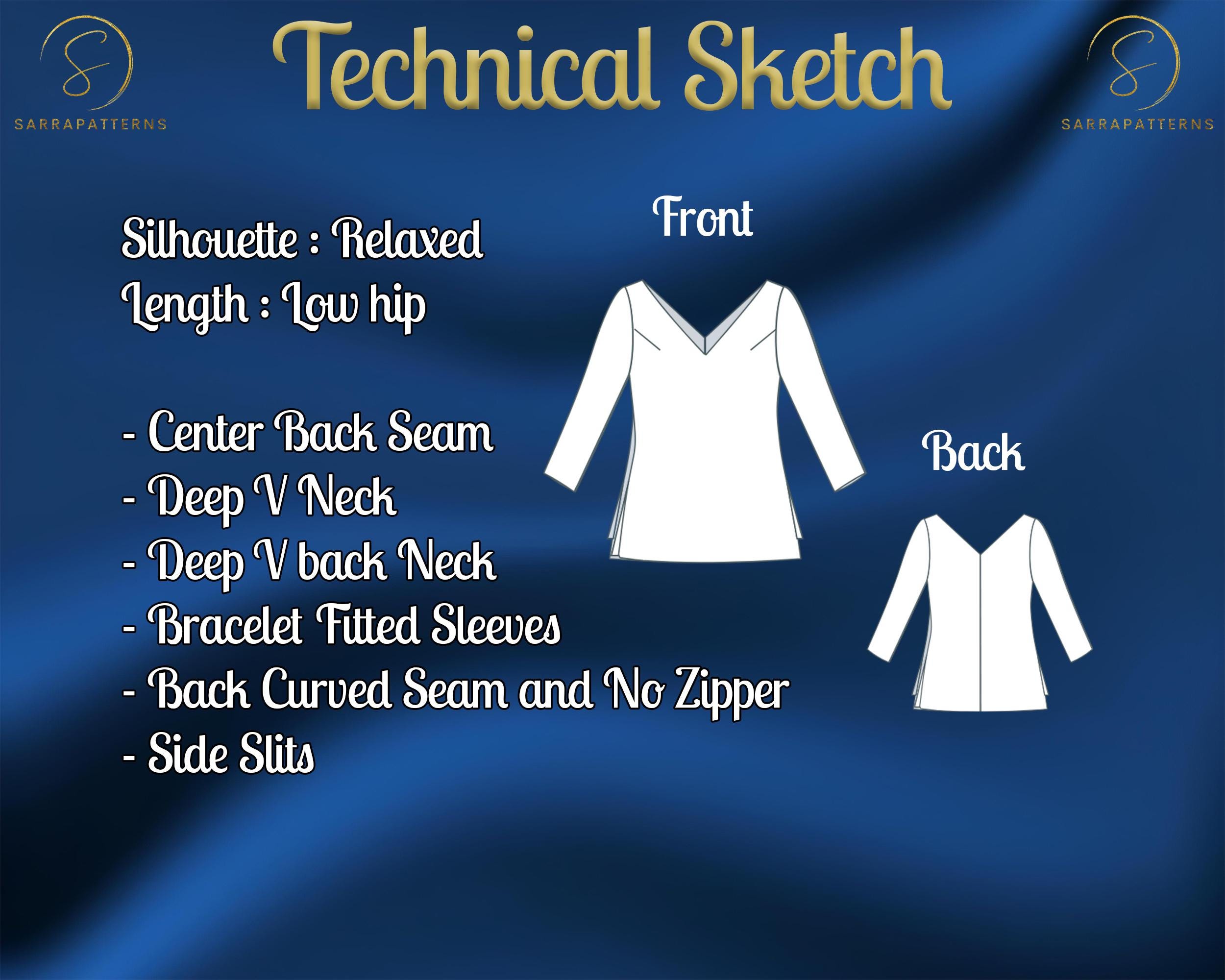 PDF Digital Sewing Pattern for Cedrine Top | Linen Top Pattern | Trendy ...