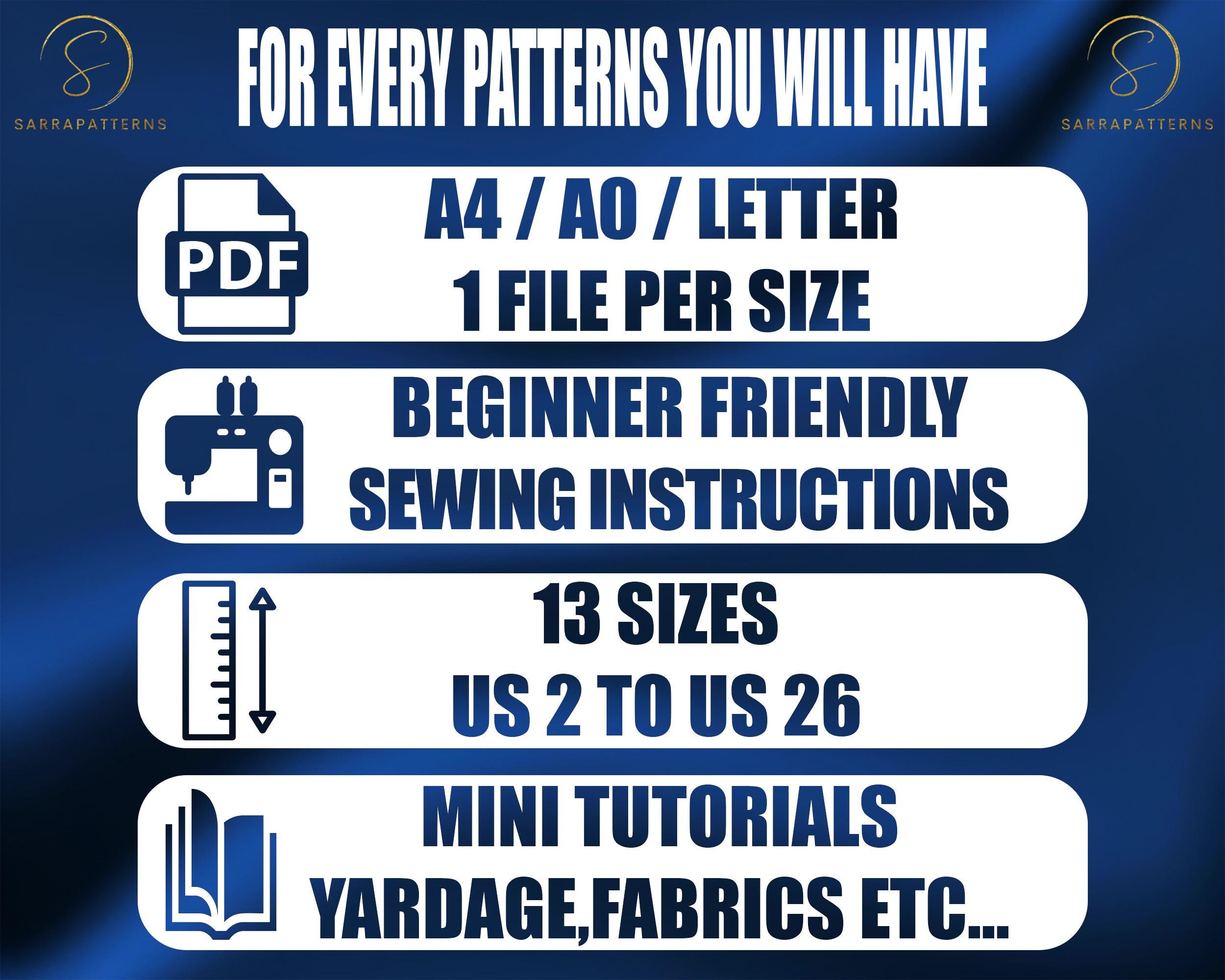 PDF Digital Sewing Pattern for Cecile Shirt | Shirt Pattern Women ...