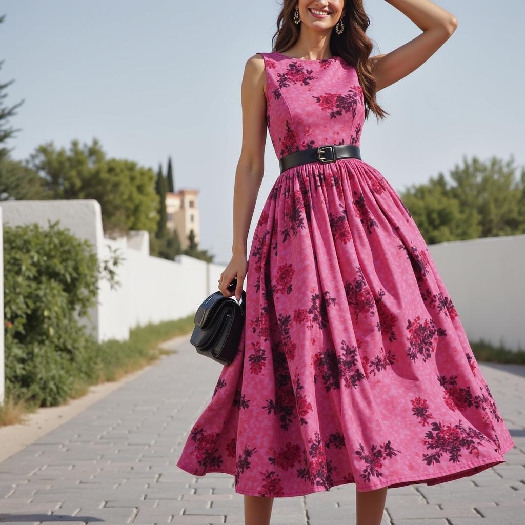 PDF Digital Sewing Pattern for Milana Midi Dress | Gathered Dress ...