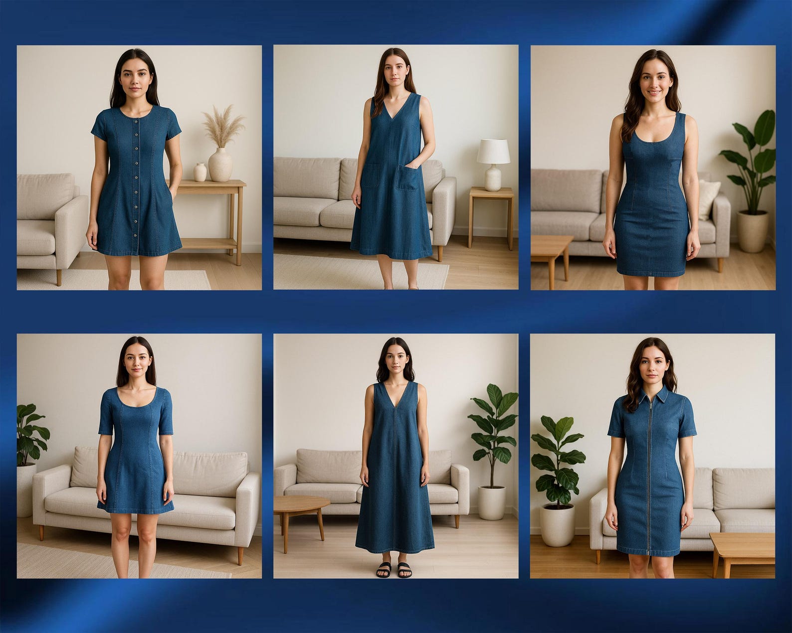 Denim 40 Patterns Bundle | PDF Digital Sewing Pattern | Denim Dress ...